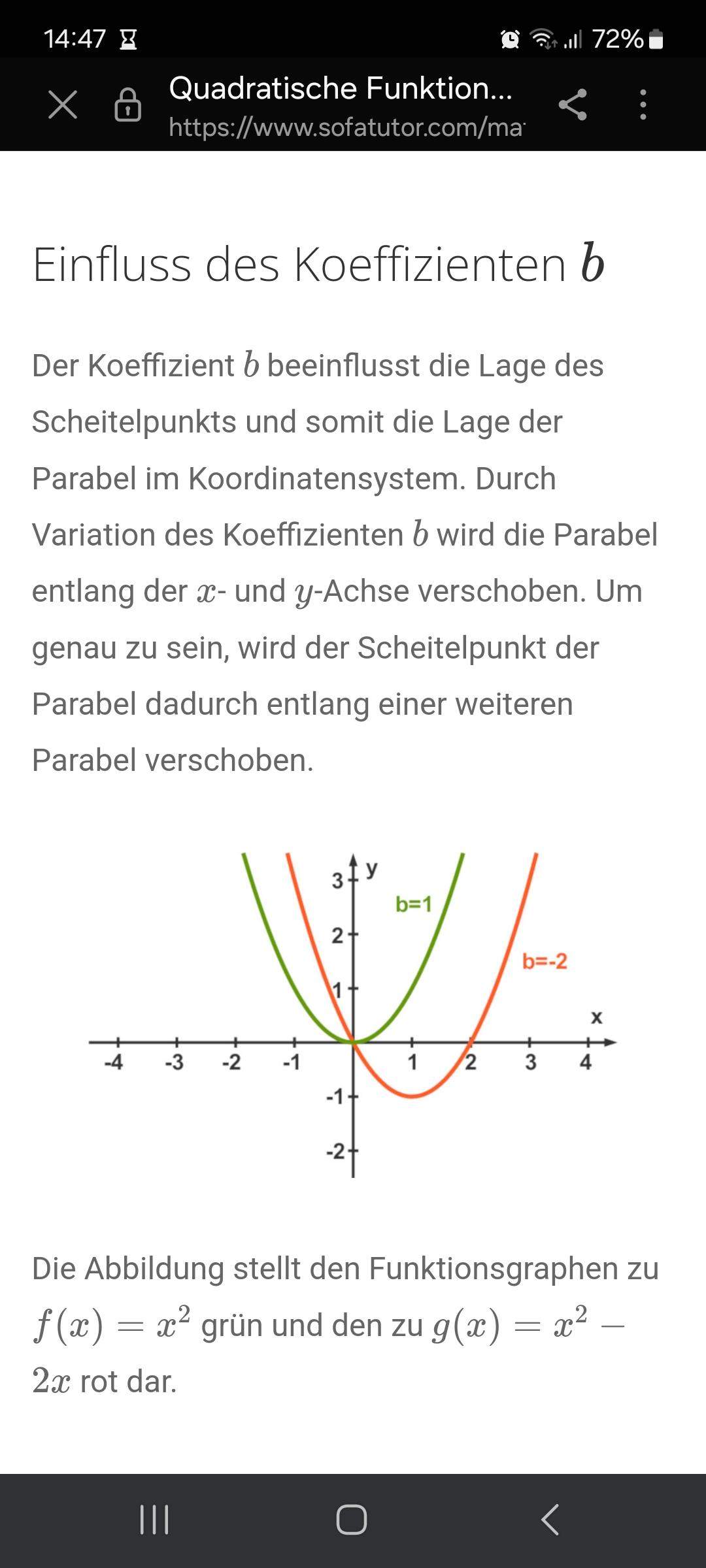 Parabel Normalform Verschiebung? (rechnen, Funktion, Gleichungen)