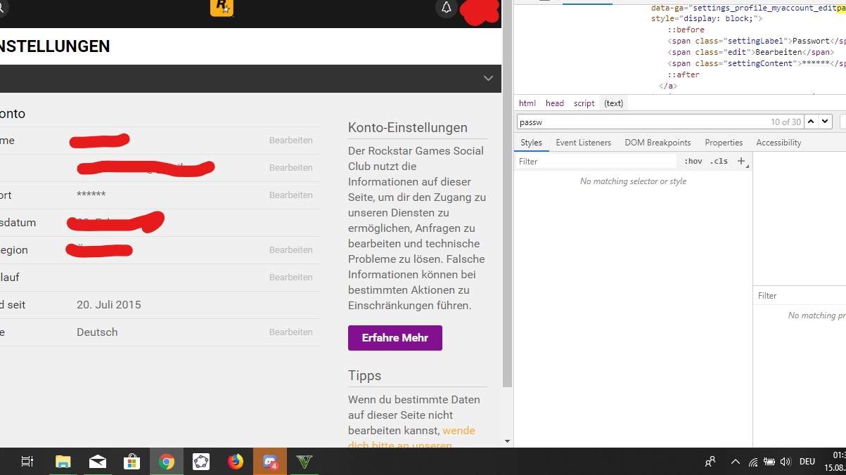 Passwort auslesen lassen Javascript? (Computer, Technik, programmieren)