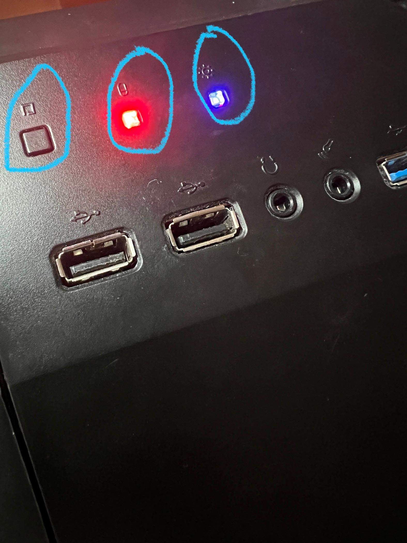 PC Gehäuse Knopf Bedeutung? (Gaming PC, IT, Netzteil)