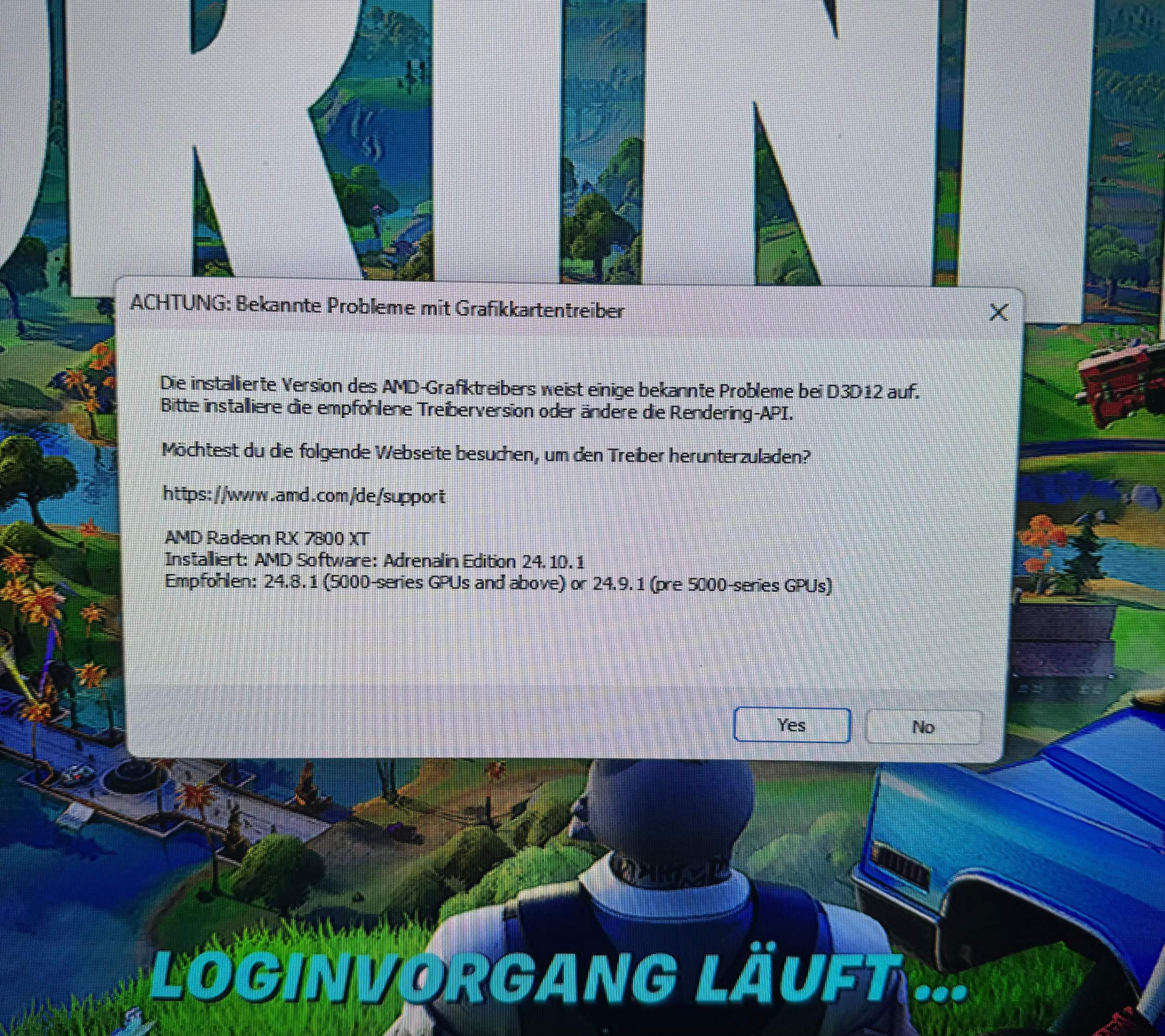 Pc Treiber funktioniert nicht? (Fortnite, AMD, PC-Problem)