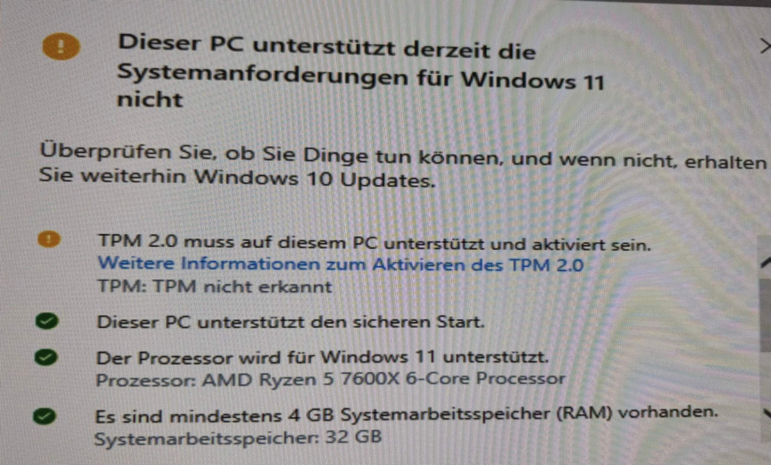 Pc unterstützt Systemanforderungen für Windows 11 nicht? (BIOS, Windows ...