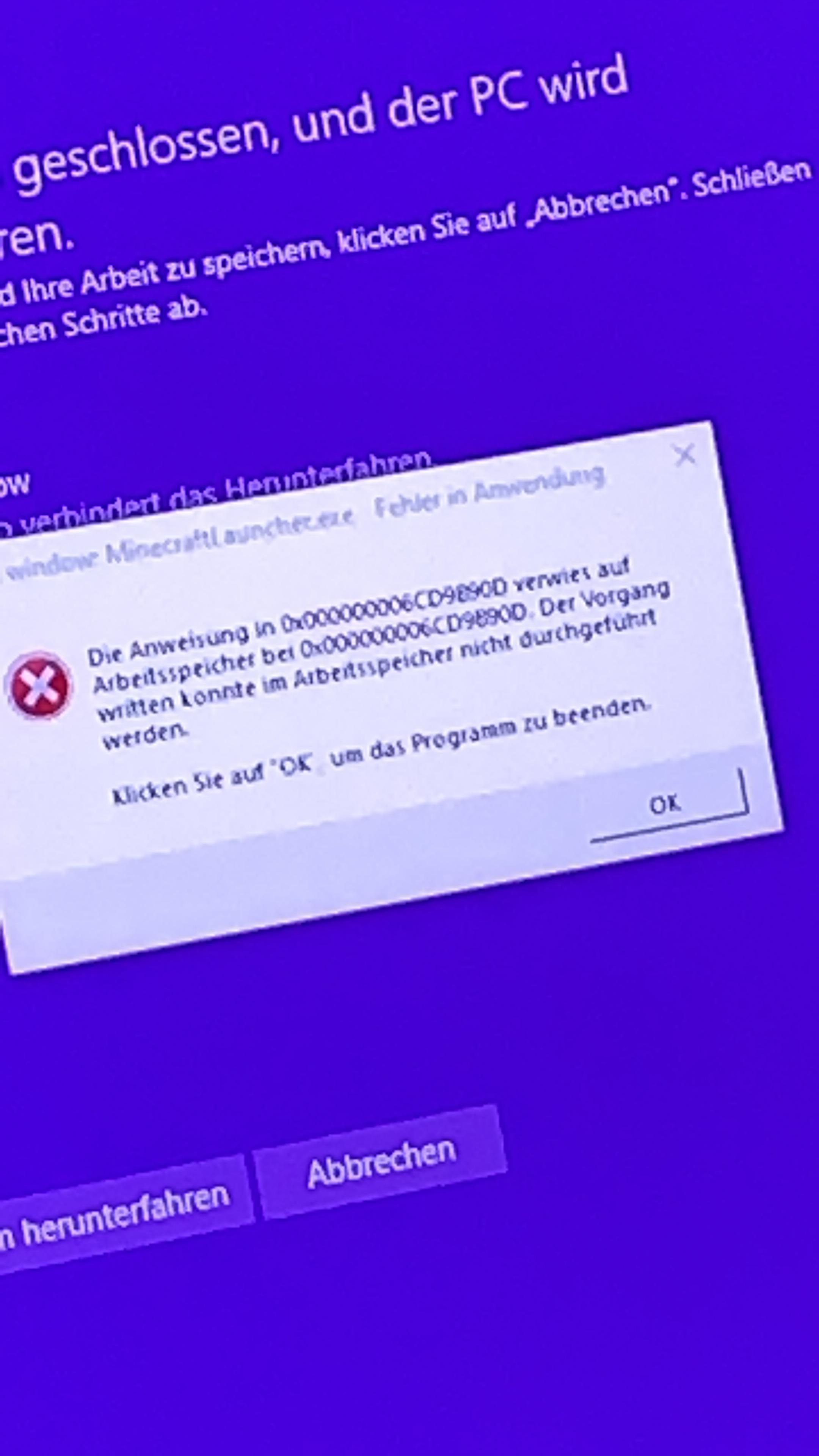 PC zeigt Fehlermeldung beim Herunterfahren? (Computer, Technik, Spiele ... PC zeigt Fehlermeldung beim Herunterfahren? (Computer, Technik, Spiele ...