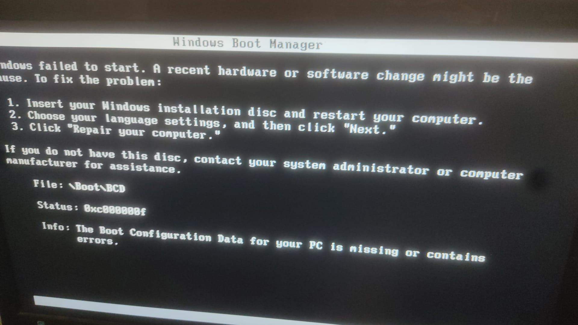 PC zeigt Screen an das ich Windows CD einlegen soll habe aber keine ...