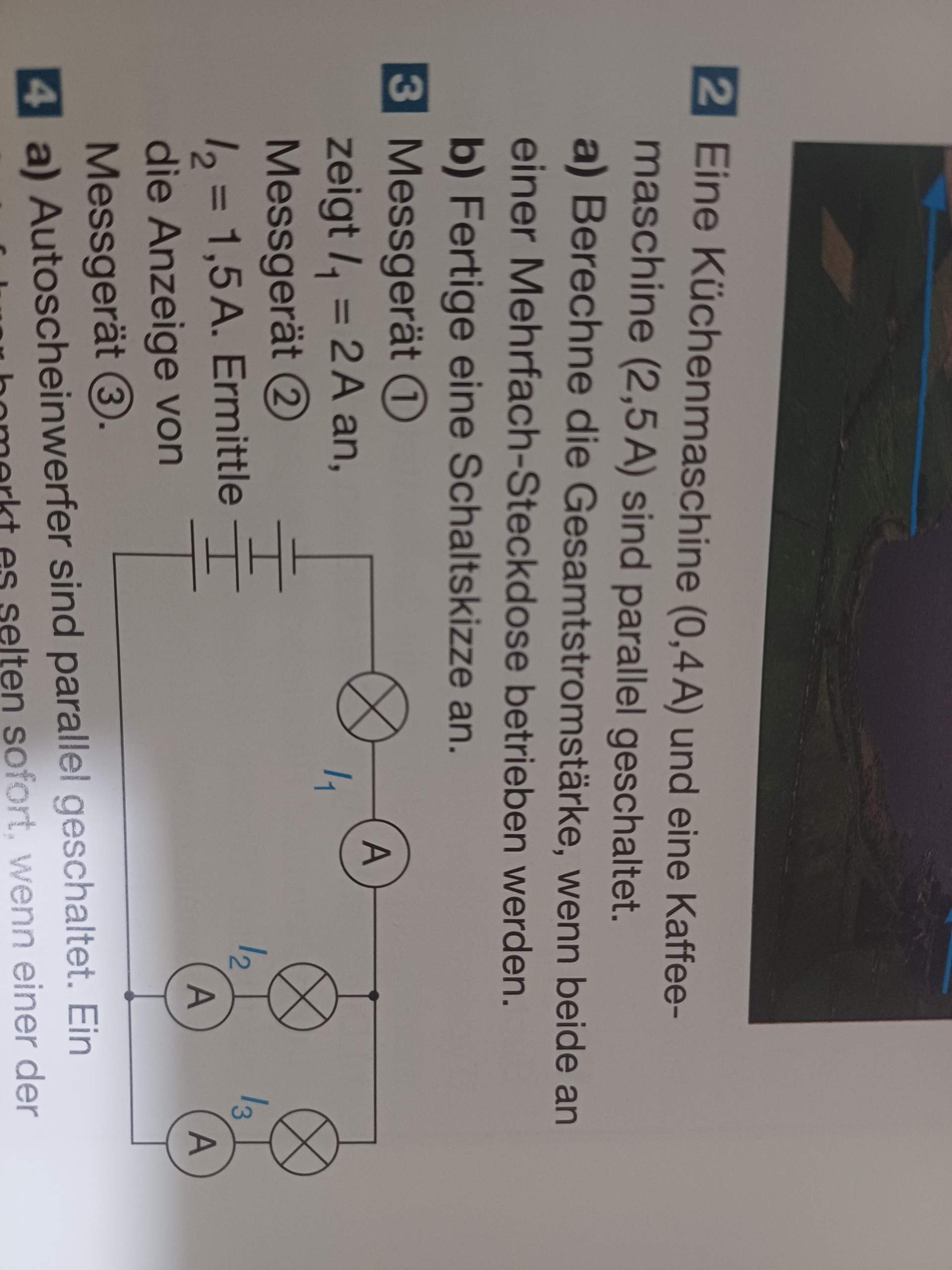 Phyik, Gesamt Stromstärke berechnen? (Physik, rechnen, Formel)