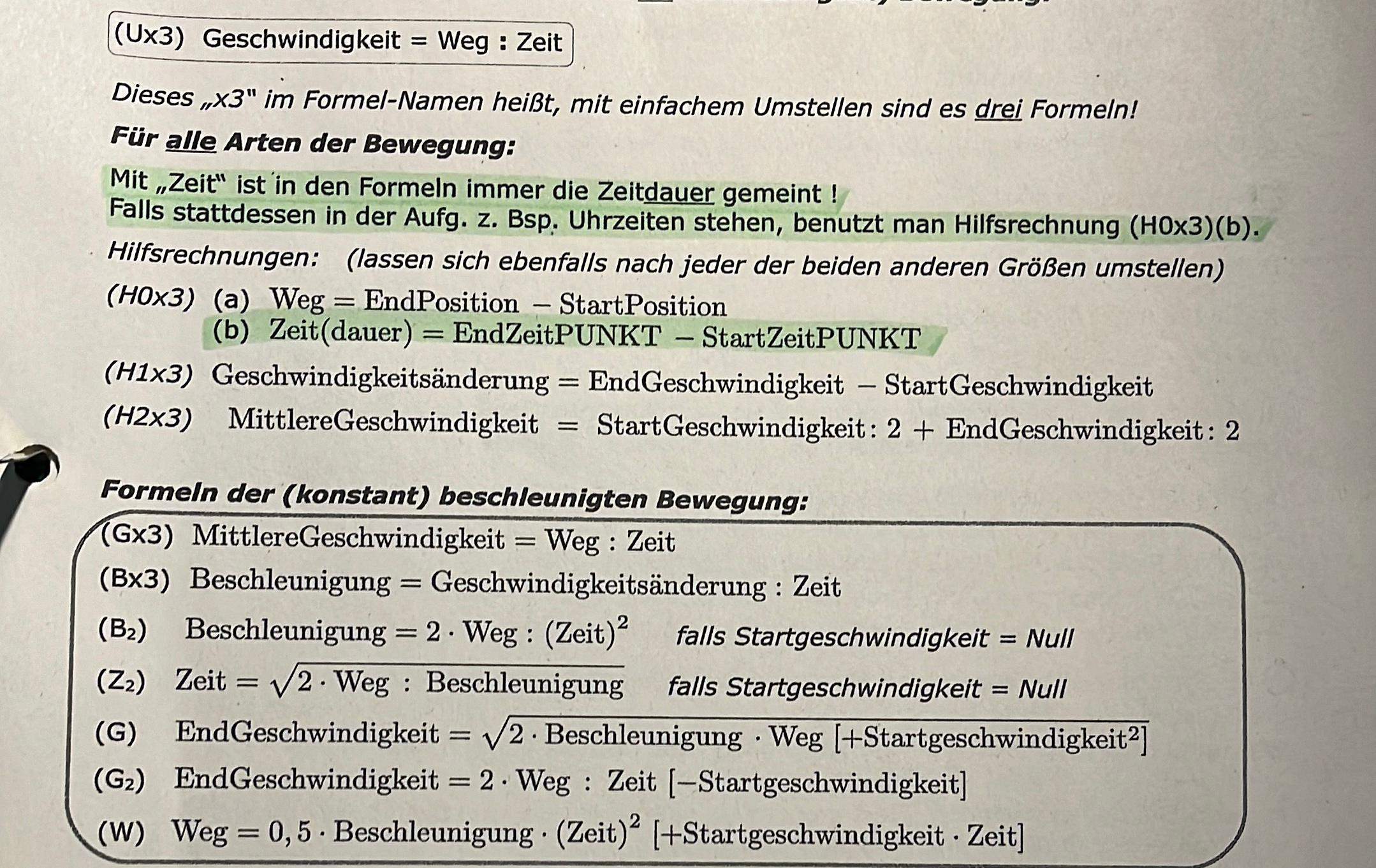 Physik - Beschleunigung? (Formel, Geschwindigkeit, Bewegung)