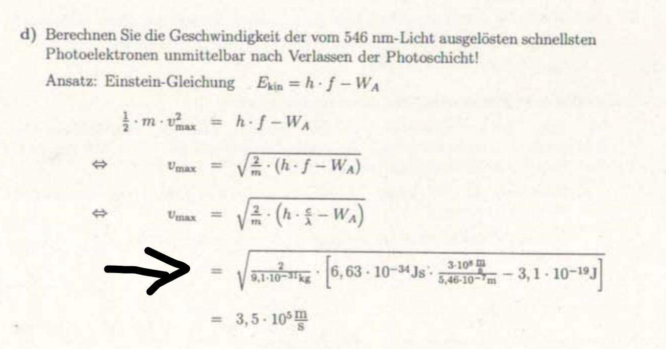 Physik: Aufgaben zum Photoeffekt? (Mathematik, Formel, Rechner)