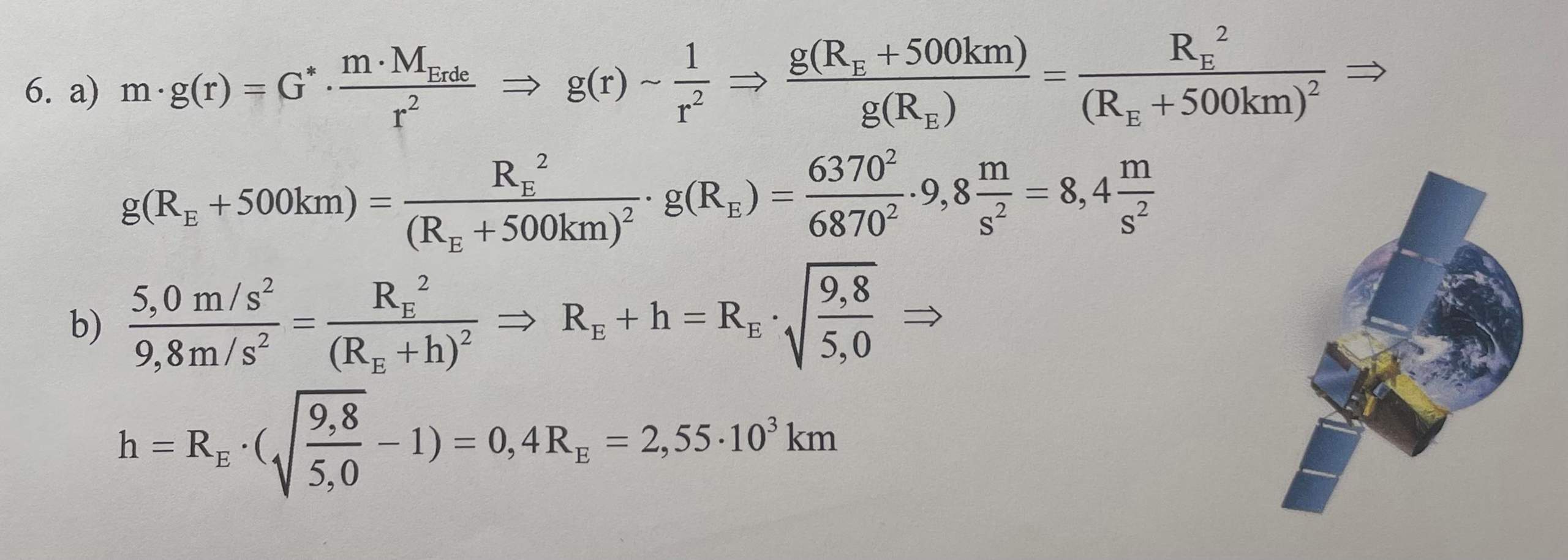 [Physik] Fallbeschleunigung auf der Erdoberfläche berechnen? (Energie ...