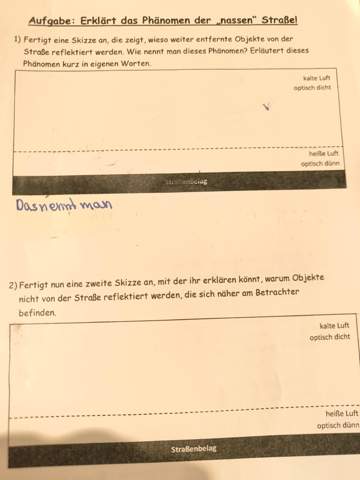 Physik: Fata Morganas? (Schule, Auto, Strom)