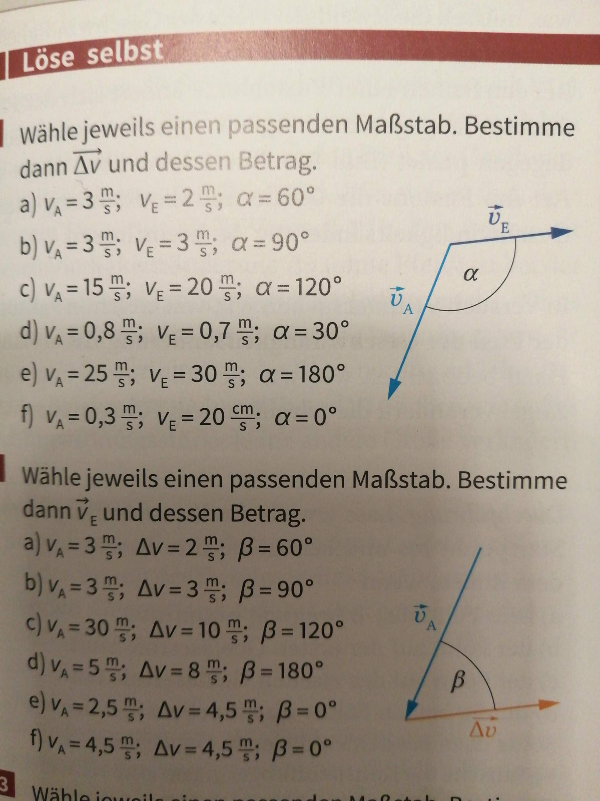 Physik Geschwindigkeit? (rechnen, Formel, Vektoren)