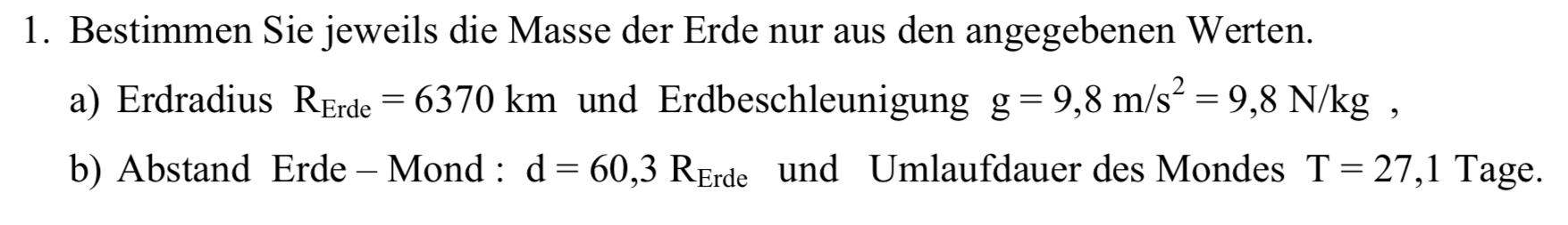 [Physik] Hilfe benötigt beim Gravitationsgesetz? (Energie, Formel, Geschwindigkeit)