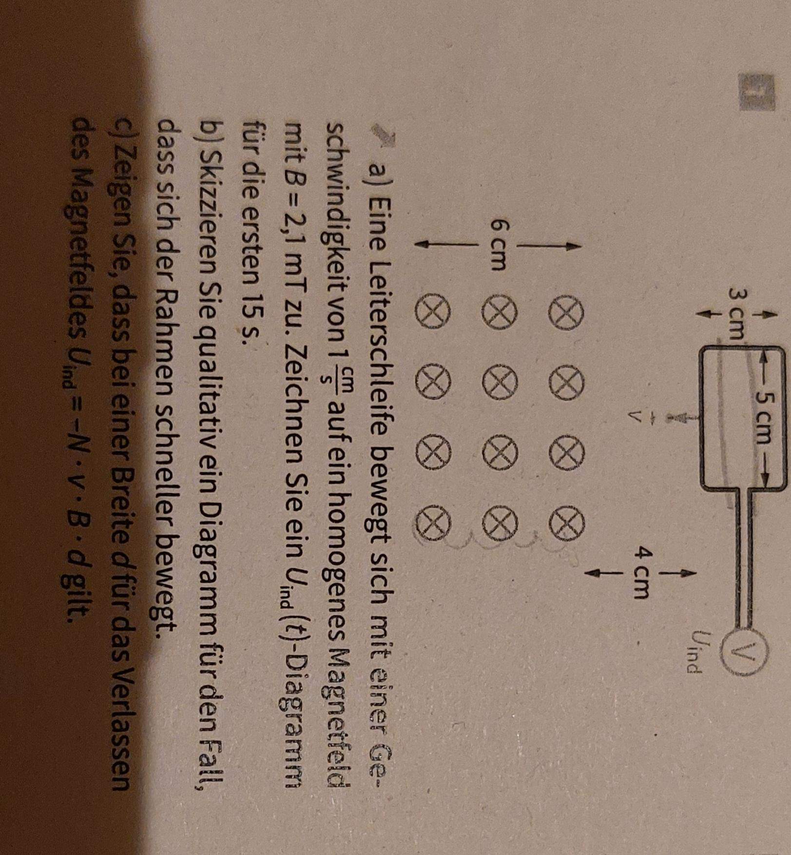 Physik Induktion? (Formel, Vektoren)
