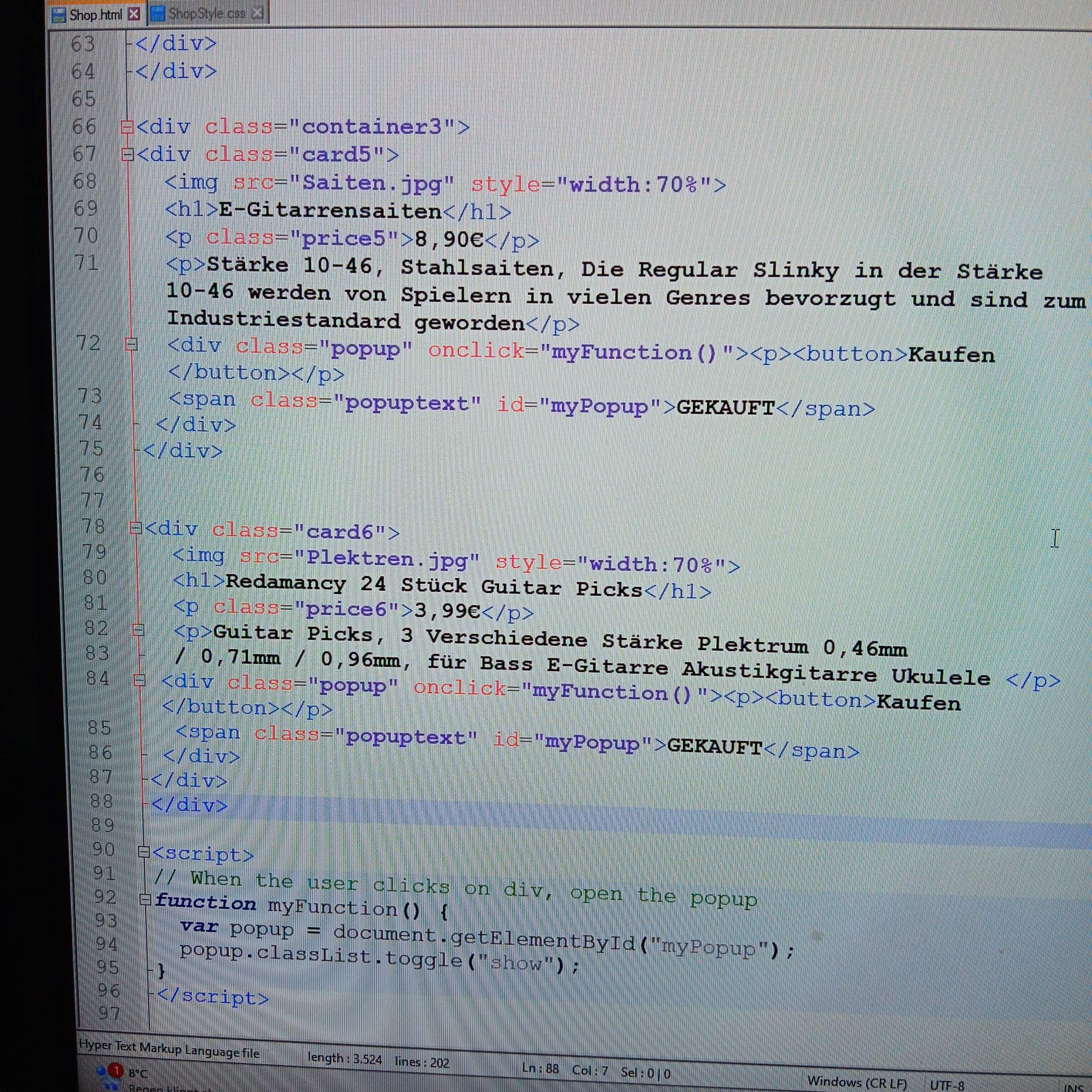 Kann mir jemand bei dem Popup auf meiner Webseite helfen? (Computer, IT ...