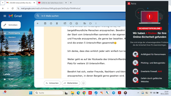 Popup Fenster von Avira auf Bildschirm entfernen? (PC, Laptop)