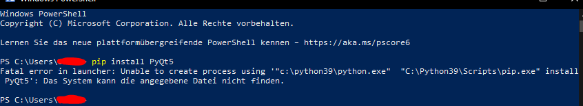 PowerShell findet python.exe nicht? (Computer, Software, programmieren)