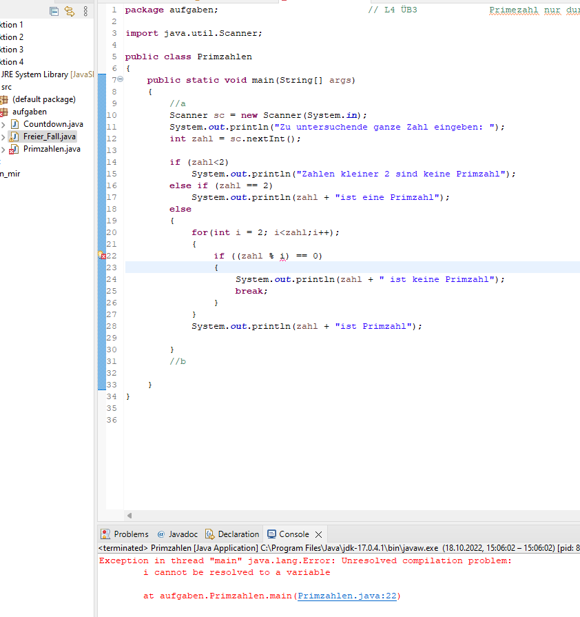 Primzahl Berechnen Computer Java