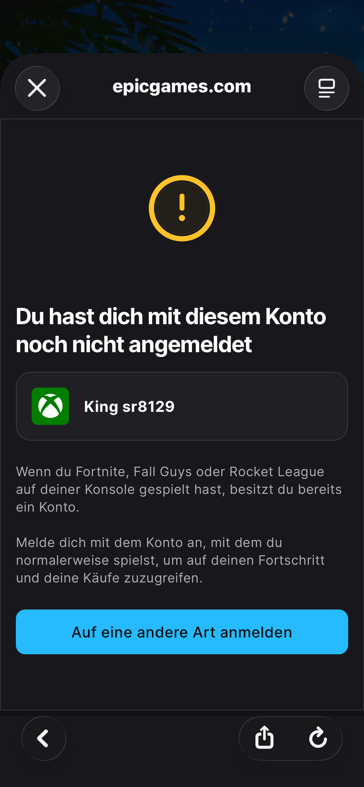 Problem mit Epic Games / Fortnite Konto (Xbox Anmeldung)? (Account ...