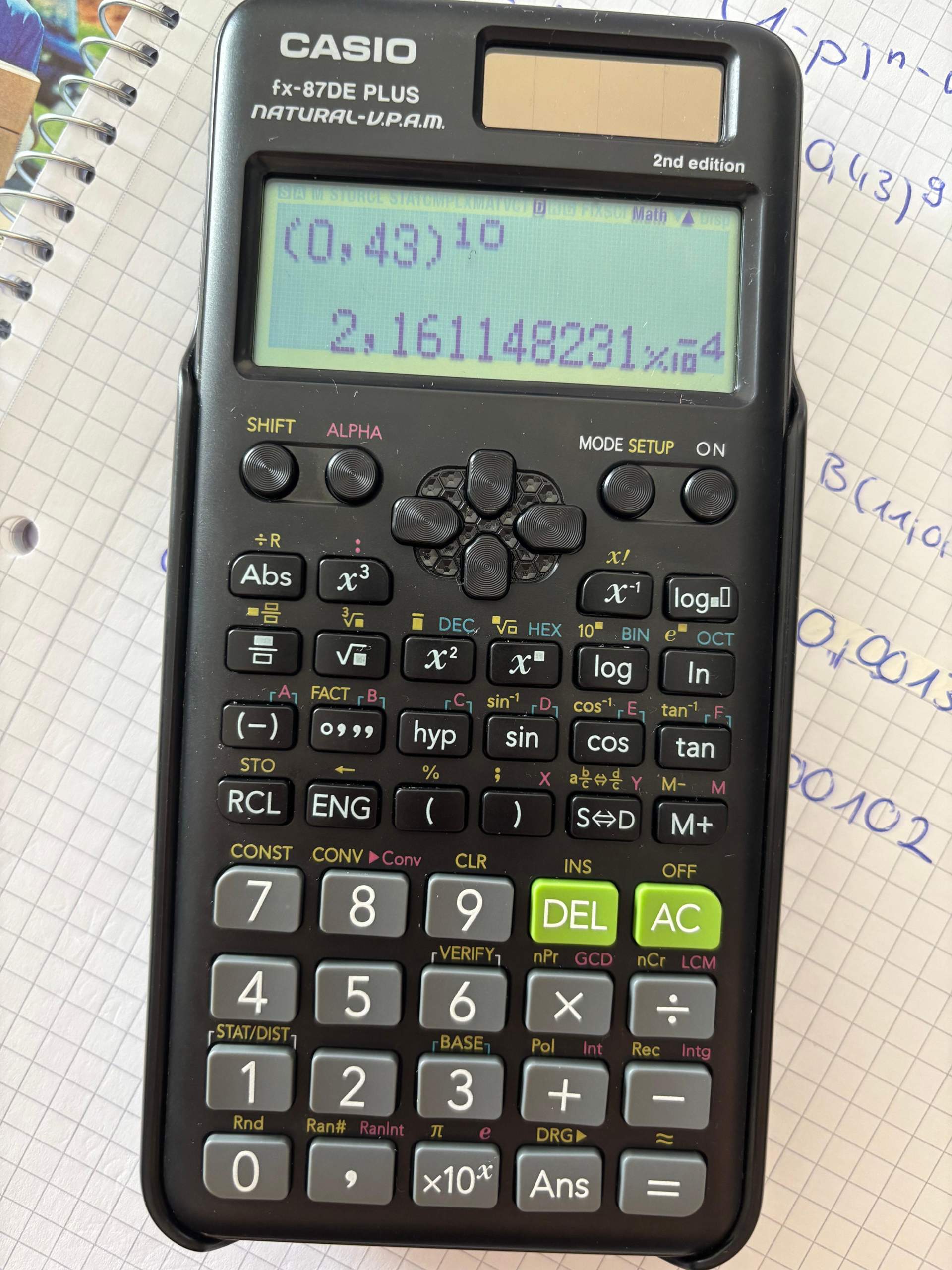 Problem mit Taschenrechner? (Taschenrechner Casio, taschenrechner problem)