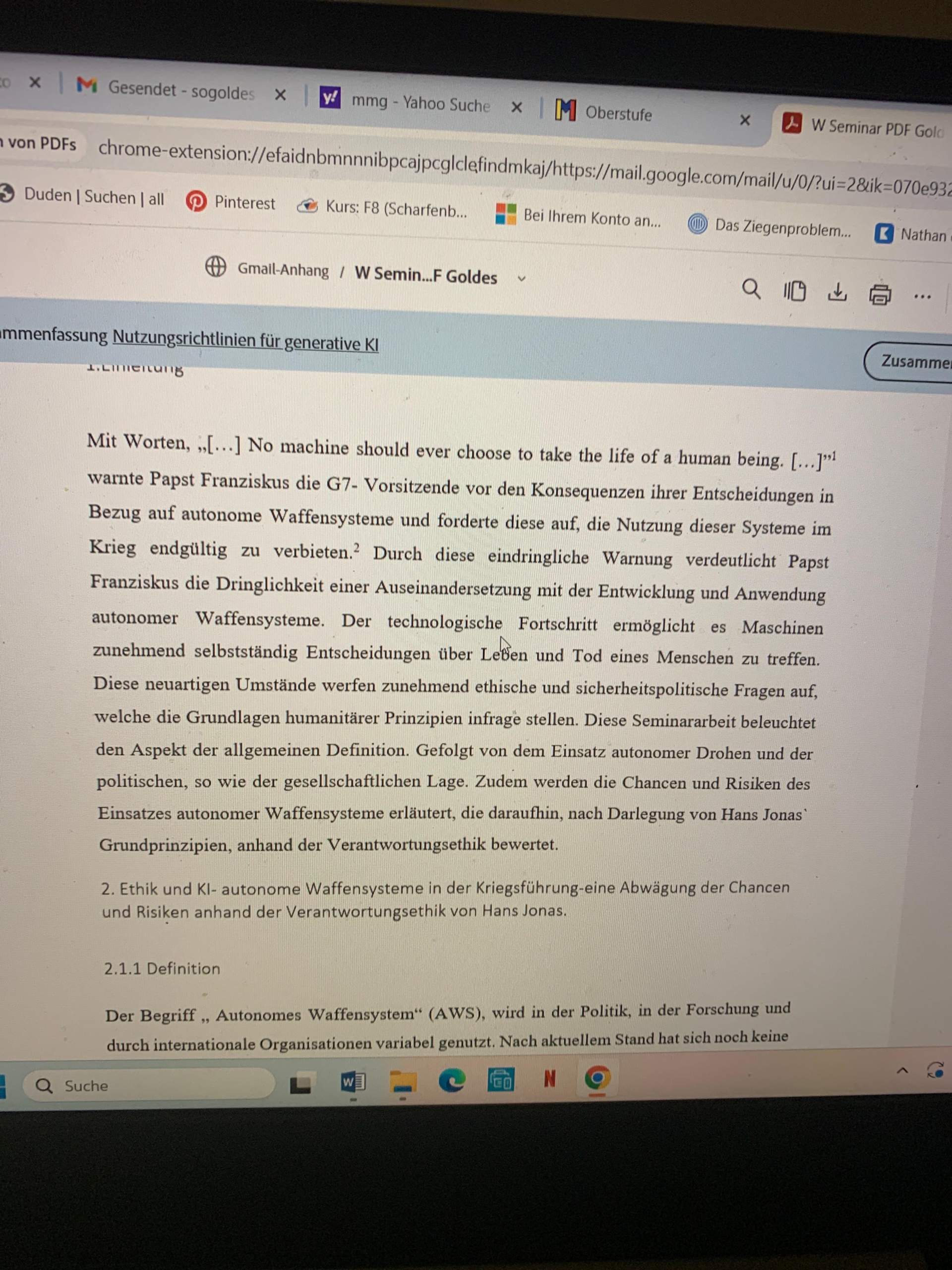 Problemstellung vergessen? (Schule, Studium, Lernen)