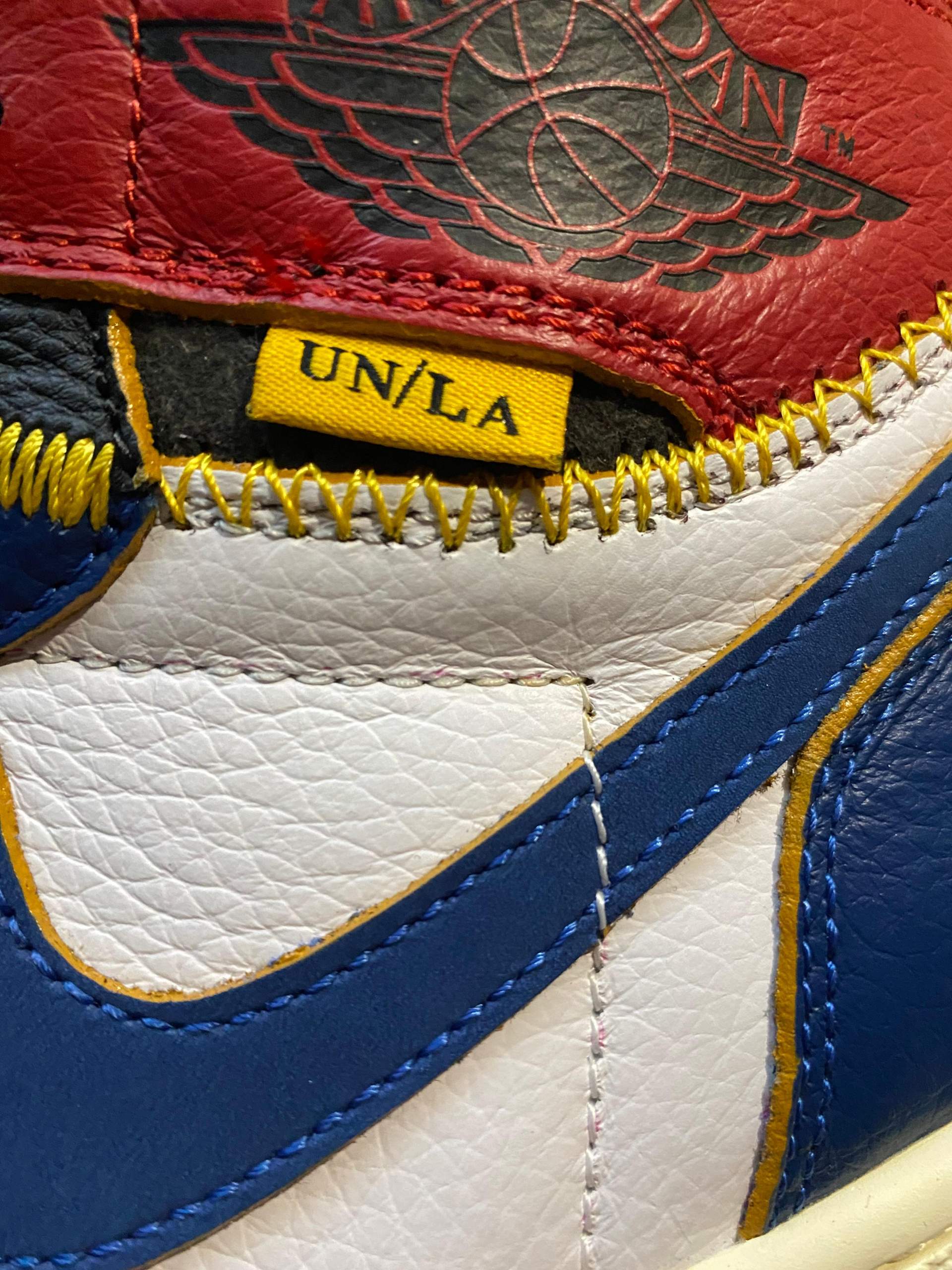 Produktionsfehler bei Jordan 1 Union Storm Blue? (Schuhe, Nike) Produktionsfehler bei Jordan 1 Union Storm Blue? (Schuhe, Nike)