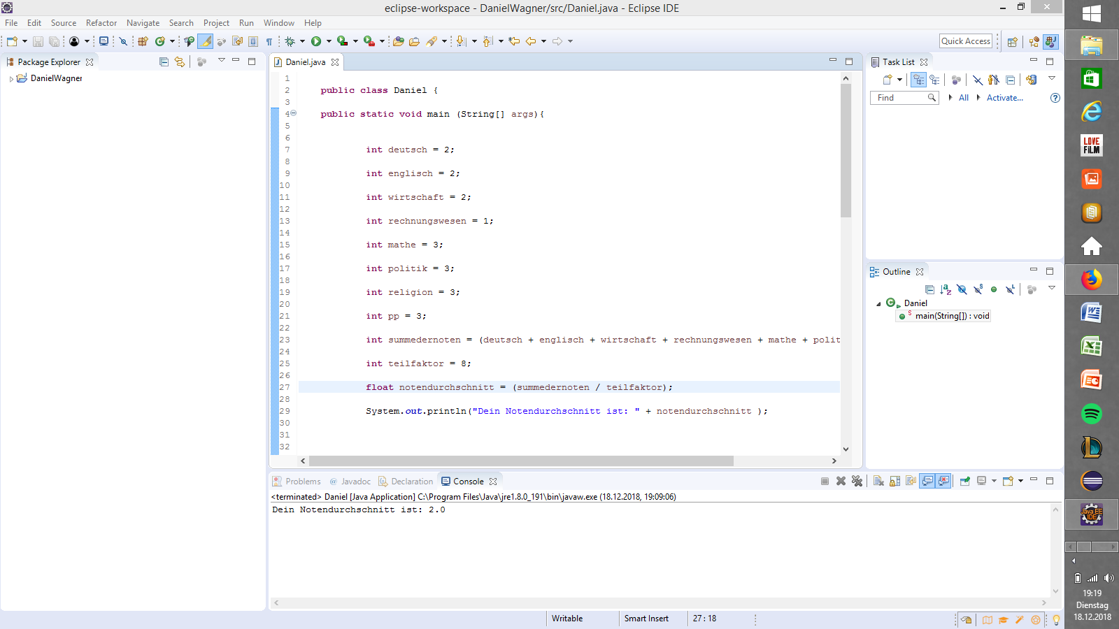 Programmierfrage mit int,float,double? (programmieren, Java)