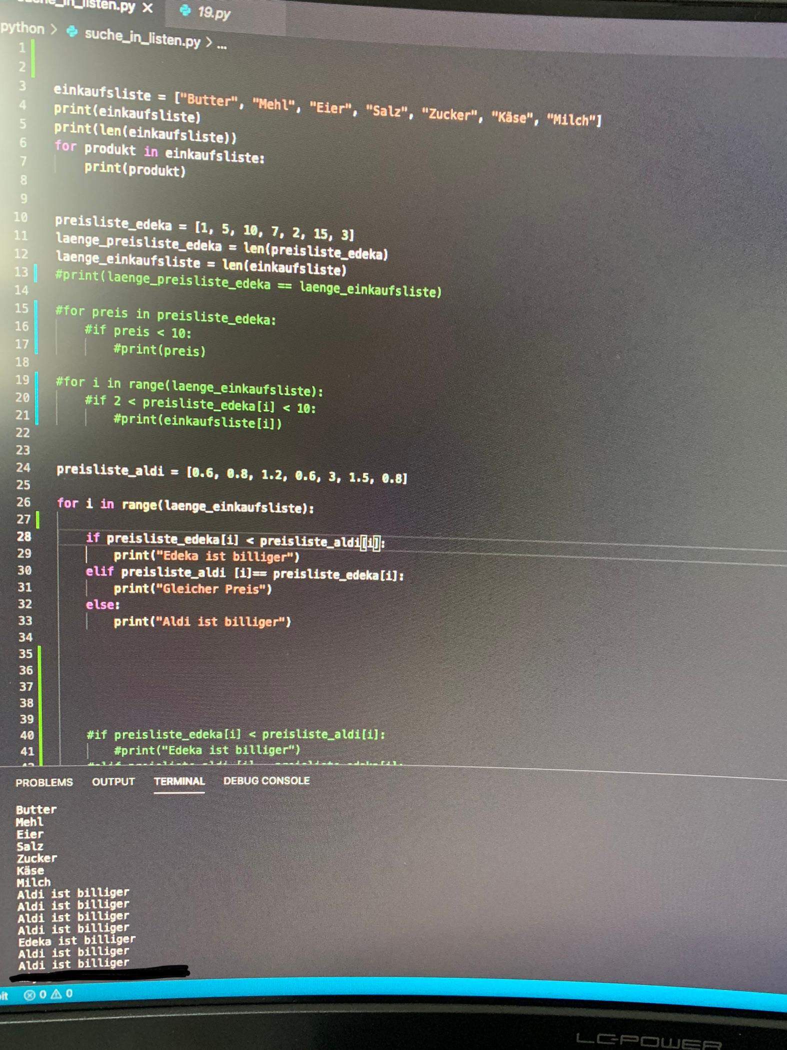 Python - Listen? (programmieren) Python - Listen? (programmieren)