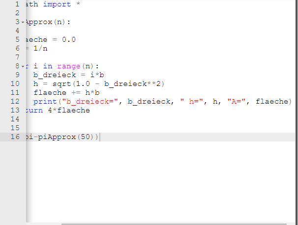 Python Mathematische Modellierung Mit Python Funktionen Kreisfläche