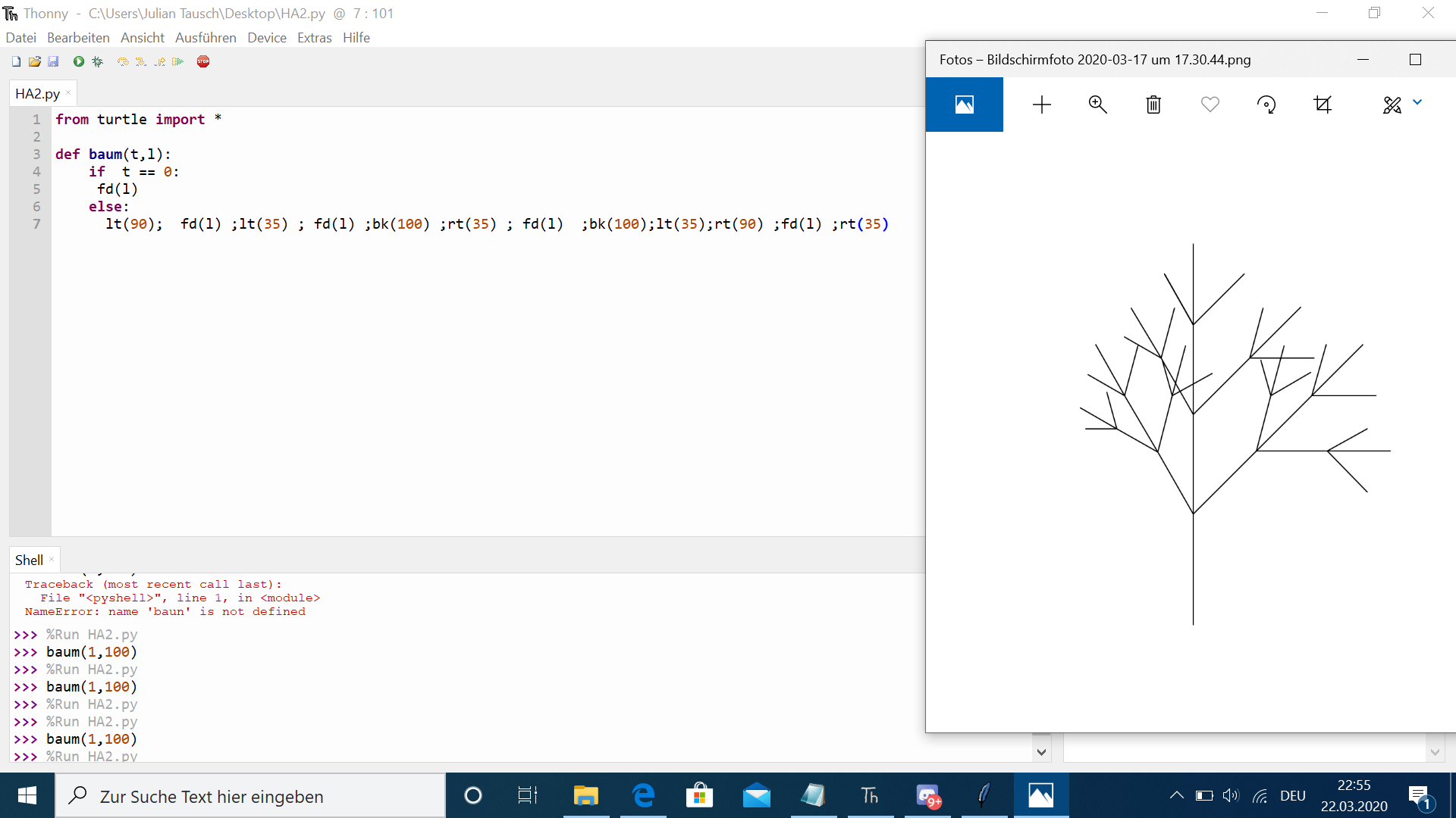 Python Baum programmieren? (Computer, PC, Informatik)