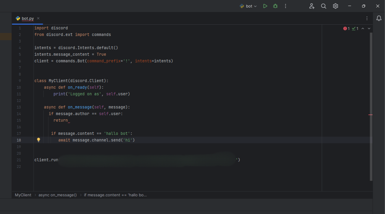 Python Discord Bot Funktioniert Nicht