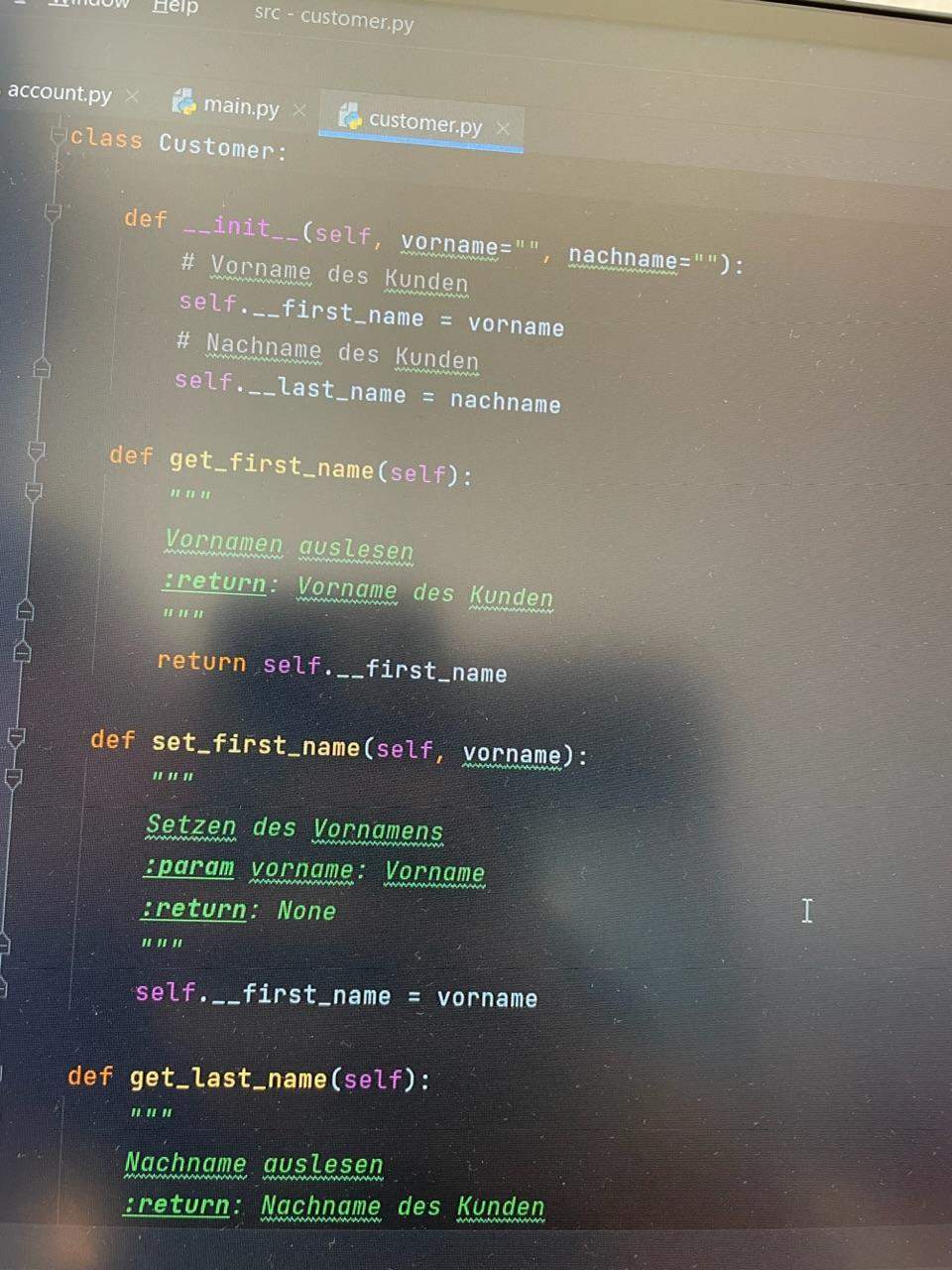Python Klassen Frage? (programmieren)