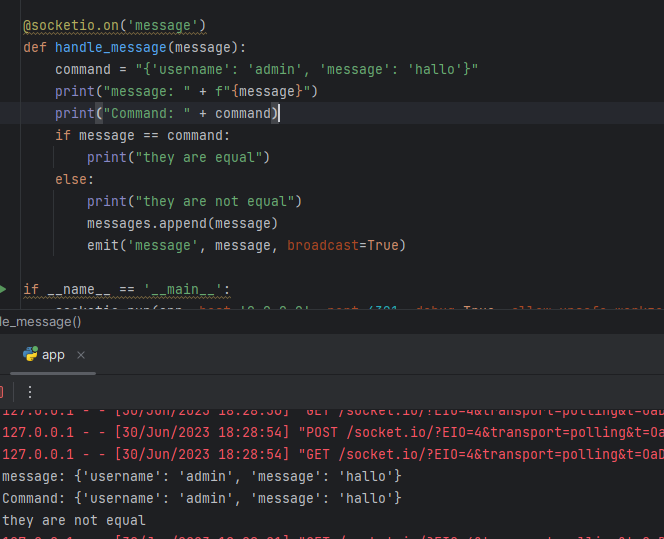 Python: Wieso sind die beiden Strings nicht gleich? (Webseite, Python 3 ...