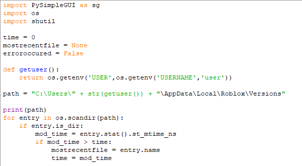 Python Syntax Fehler beim zusammenfügen? (Roblox, Syntaxfehler)