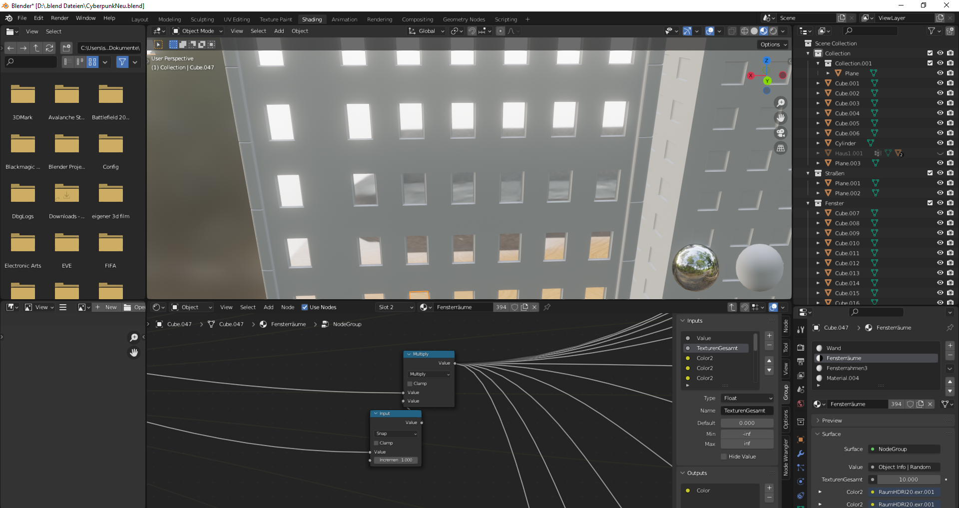 Random Raum für Gebäude in Blender?