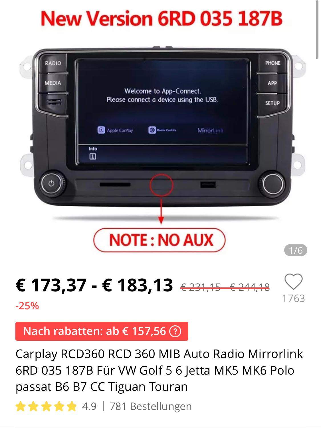 RCD 360 Plus Display Problem? (Technik, Elektronik, KFZ)