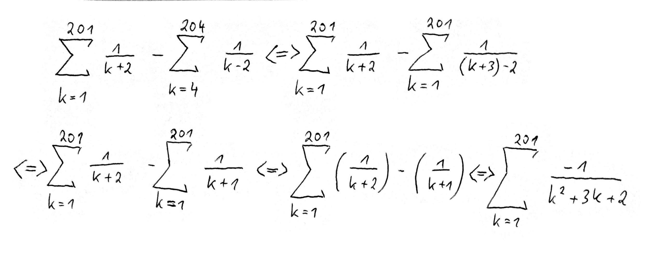 Rechnen mit Summen: Wie kann ich hier weiter umformen/ rechnen ...