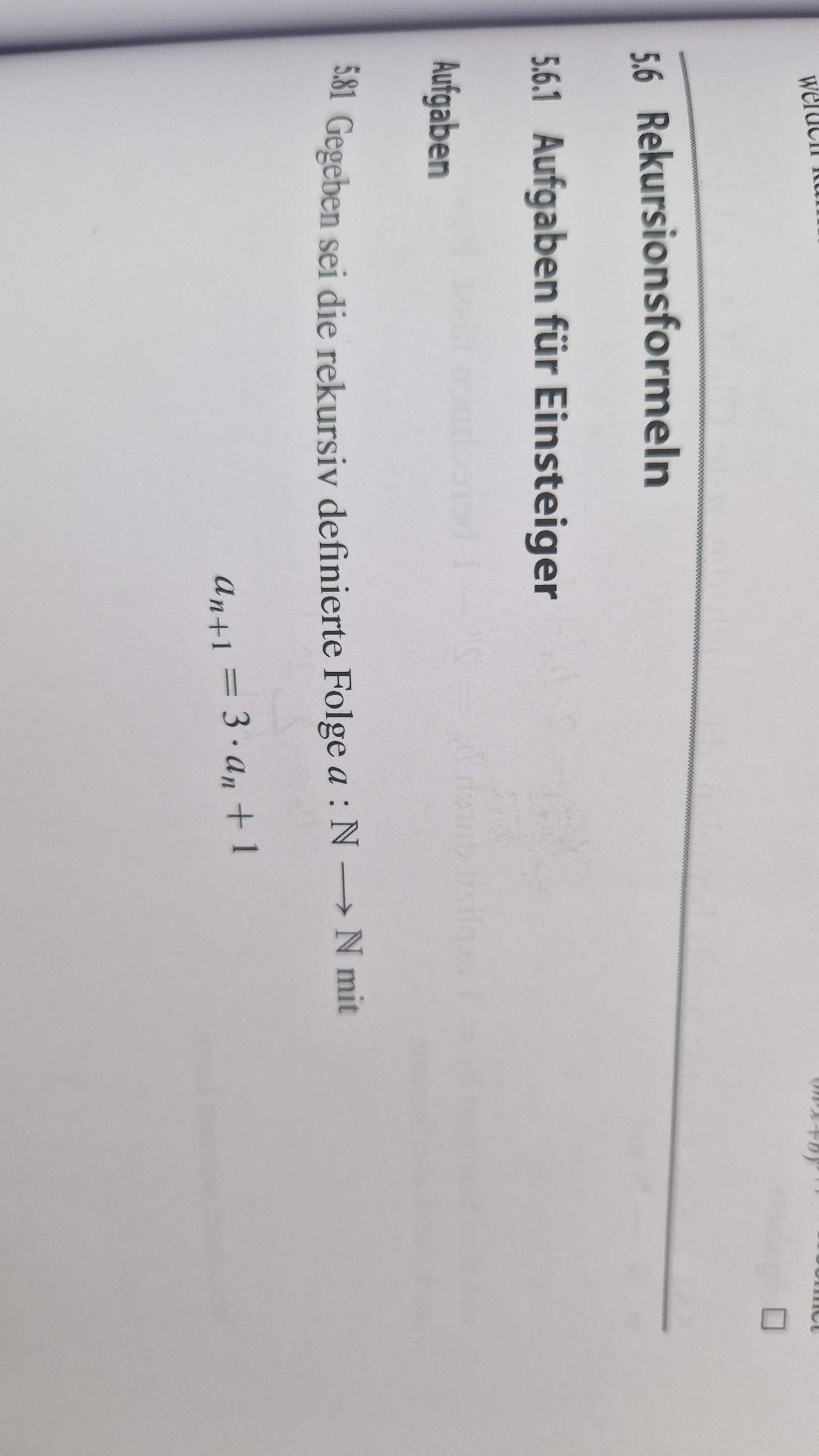 Rekursive Formel vollständigeInduktion? (rechnen, Beweis, höhere ...