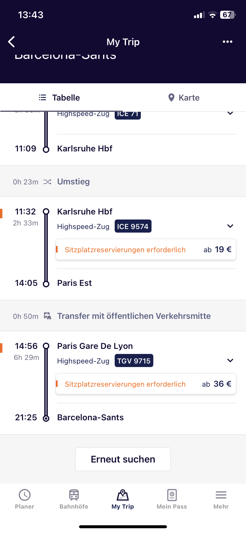 Reservierung bei Interrail verpflichtend? (Reise, Bahn)