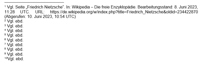 richtig fußnoten setzen? (Schule, Studium, Facharbeit)