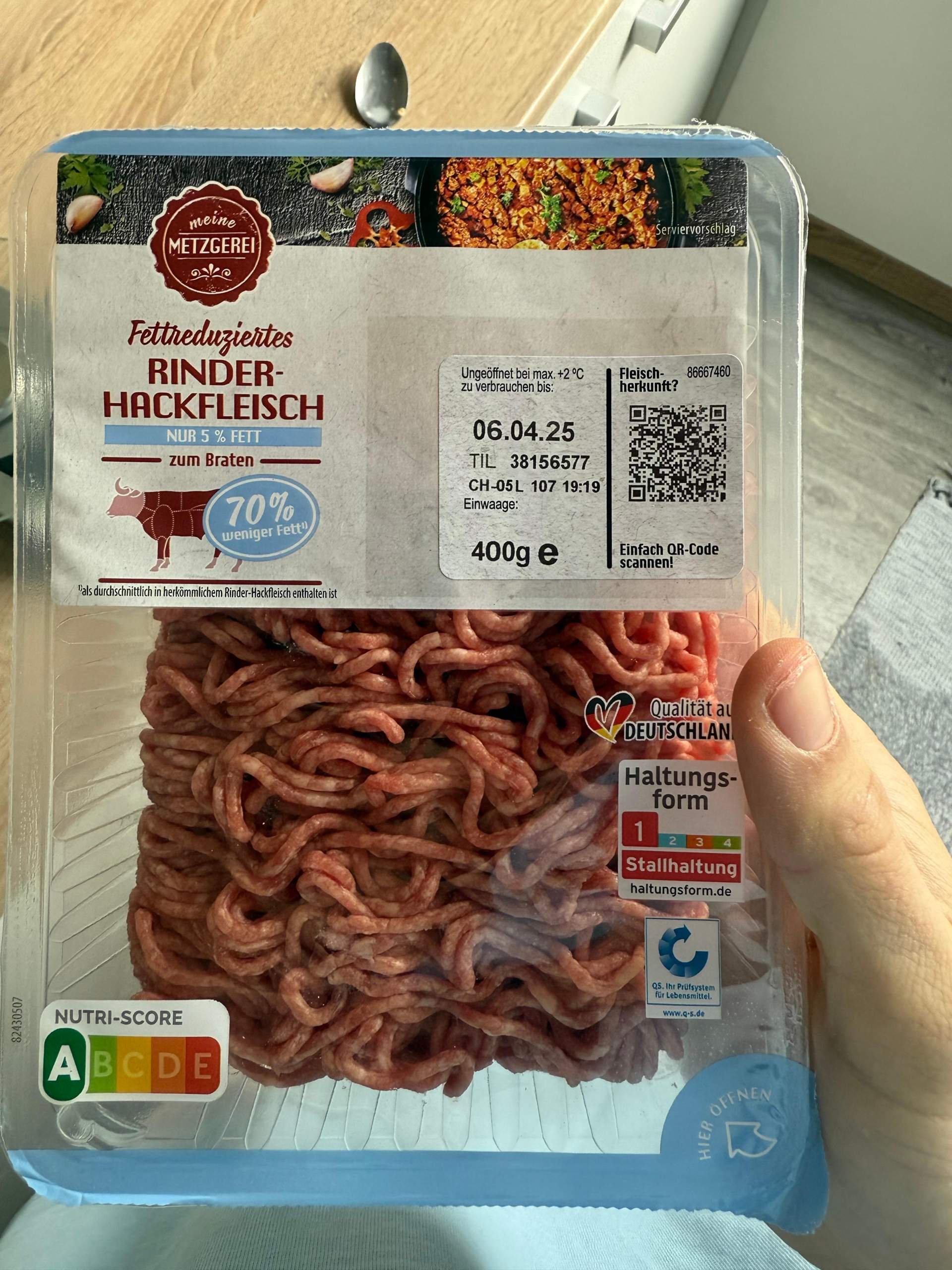 Rinderhackfleisch? (Ernährung, Kalorien, Lebensmittel)