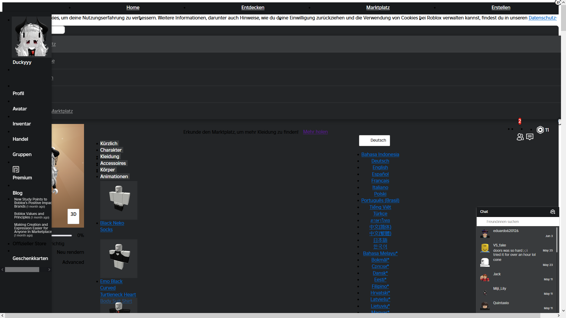 Roblox Website "verbuggt"? (PC, Computerspiele, Server)