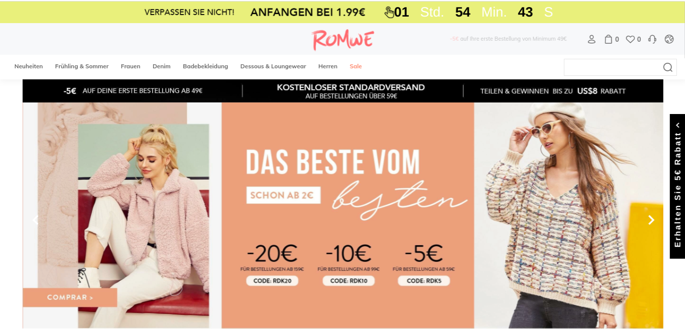 ''Romwe'' online Kleidungsstore sicher? (Kleidung, Mode, Online-Shop)