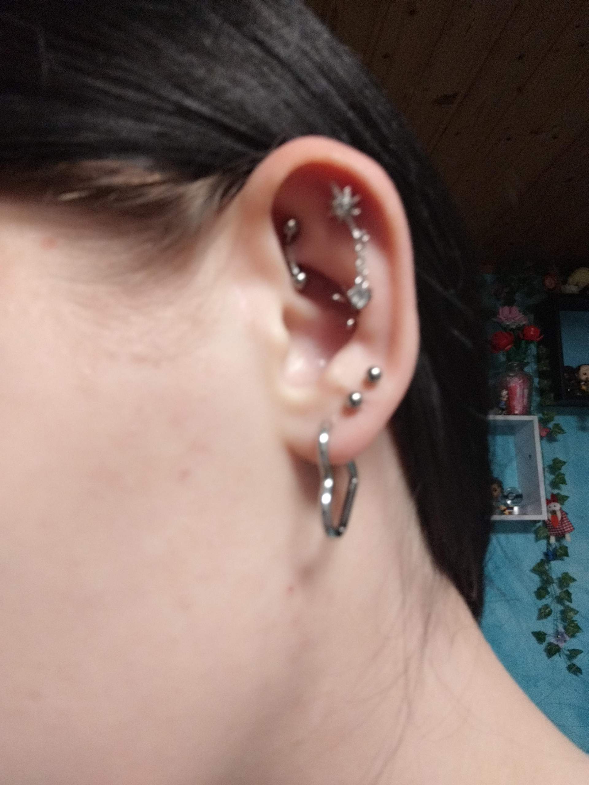 Rook Piercing falsch gestochen? (rauswachsen)