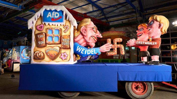 Rosenmontag im Rheinland: Mögt ihr diesen Motivwagen zu Alice Weidel ...
