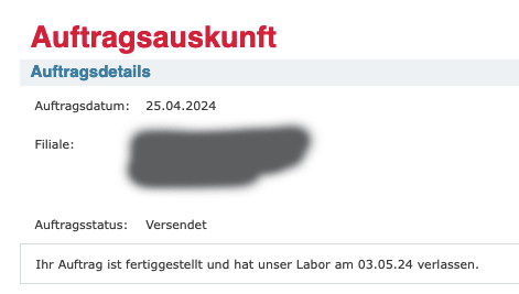 Rossmann Auftragsstatus (versendet) Filmentwicklung? (Post, Versand)