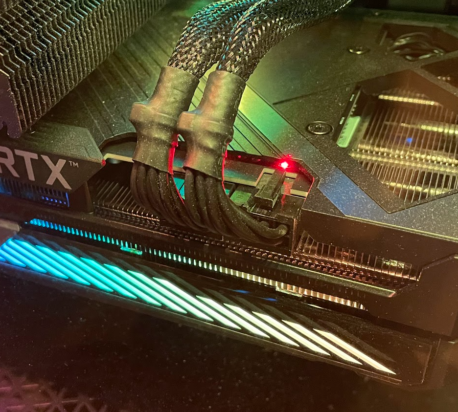 Rote LED blinken an dem GPU Stromeingang? (Computer, Technik, PC)