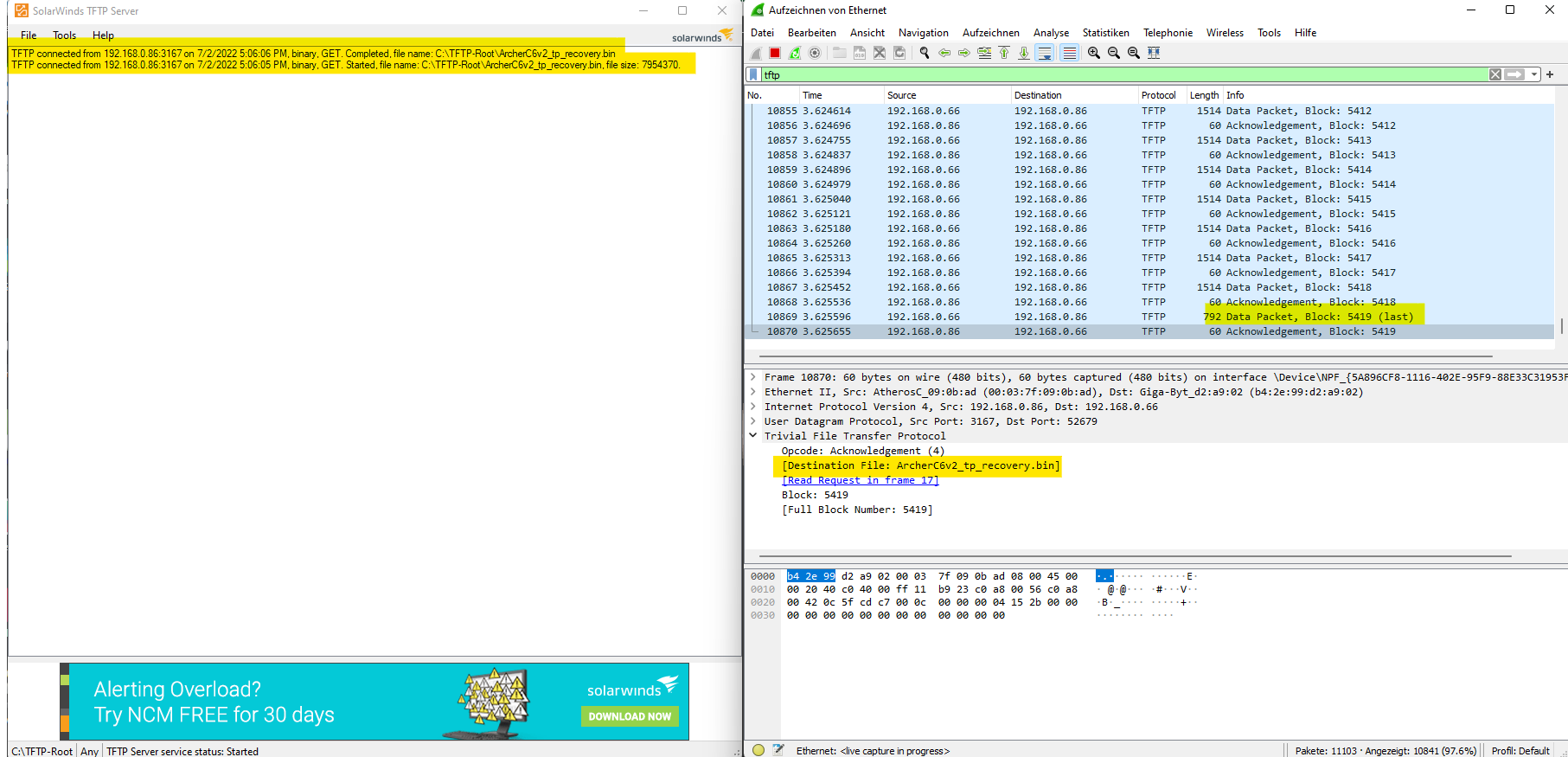 Router Firmware Recovery Via Tftp Computer Internet Wlan