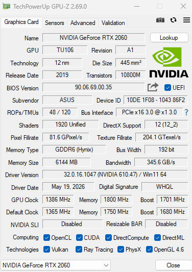 RTX 2060 mit PCIe x1 statt x16? (Gaming PC, AMD, Nvidia)