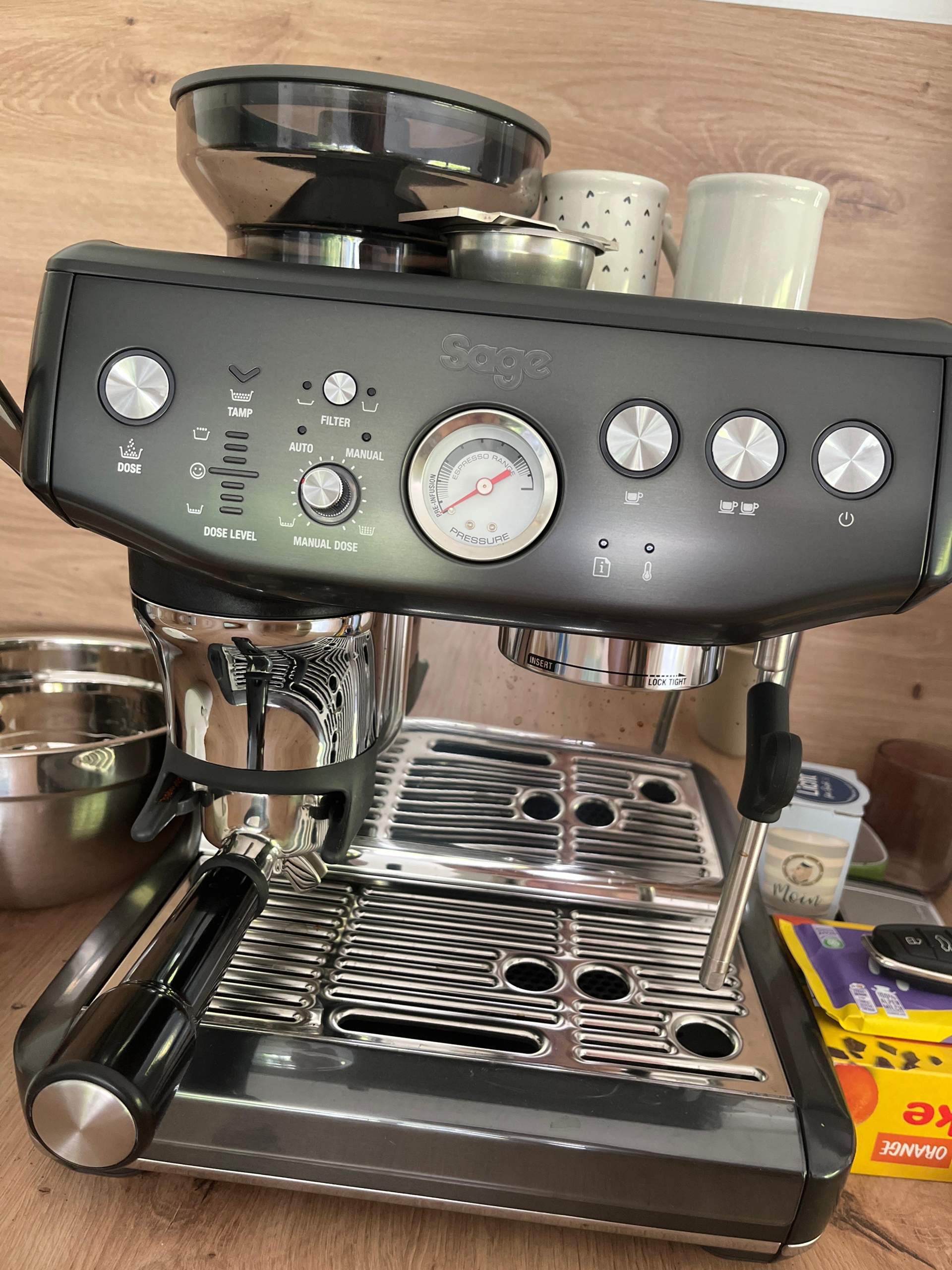 sage barista express impress Espresso Bohnen Mahlgrad? (Haushaltsgeräte ...