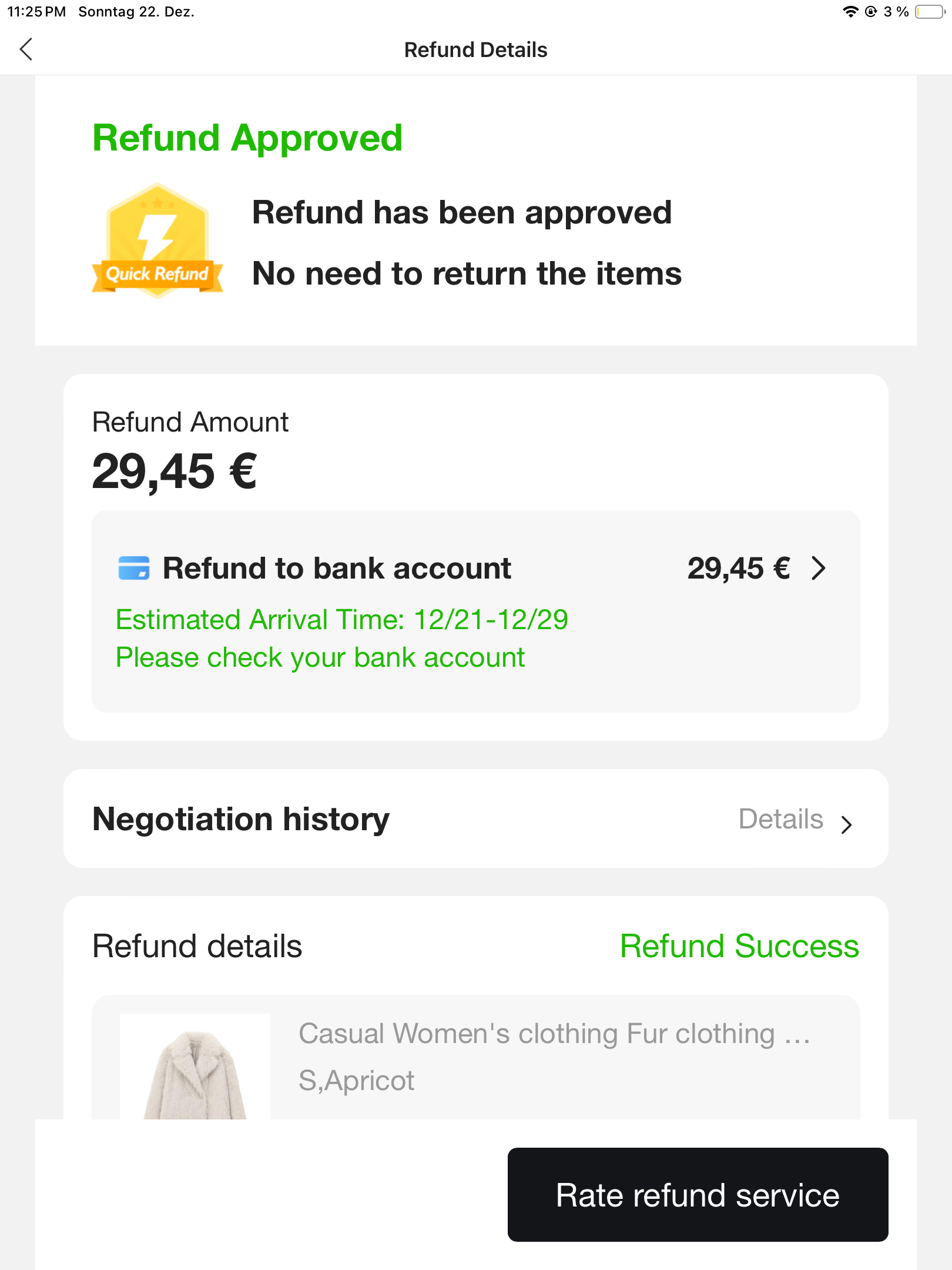 Sara mart bestellung?wasss? (Post, Versand, PayPal)