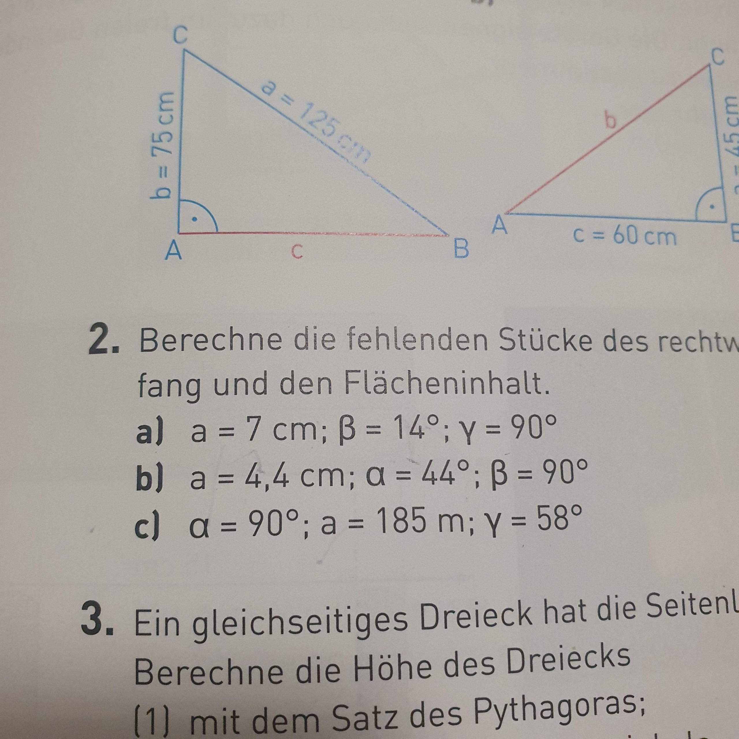 Satz des Pythagoras? (Mathematik, Mathematiker, Trigonometrie)