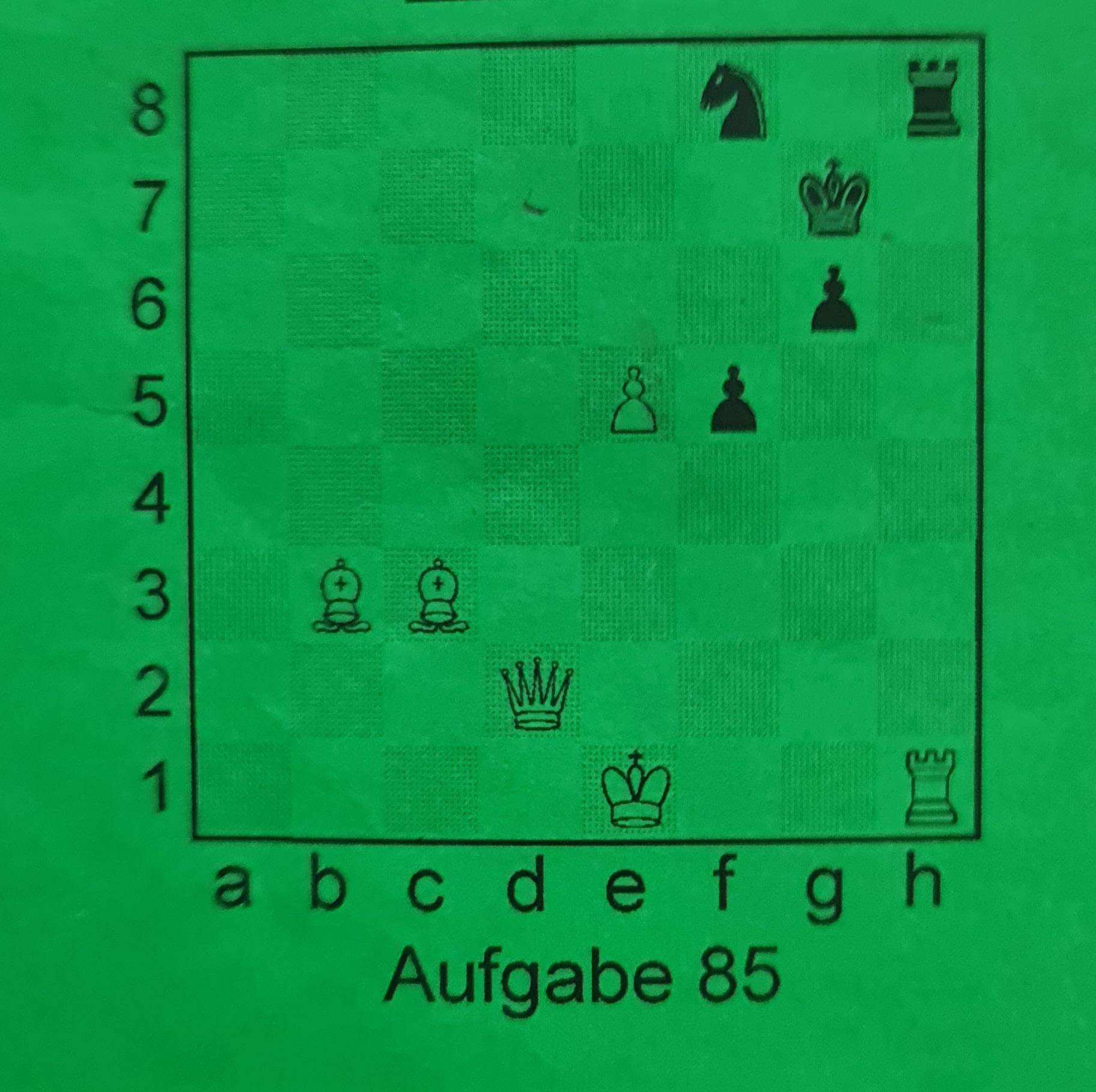 Schach Matt in einem Zug? (Schachbrett)